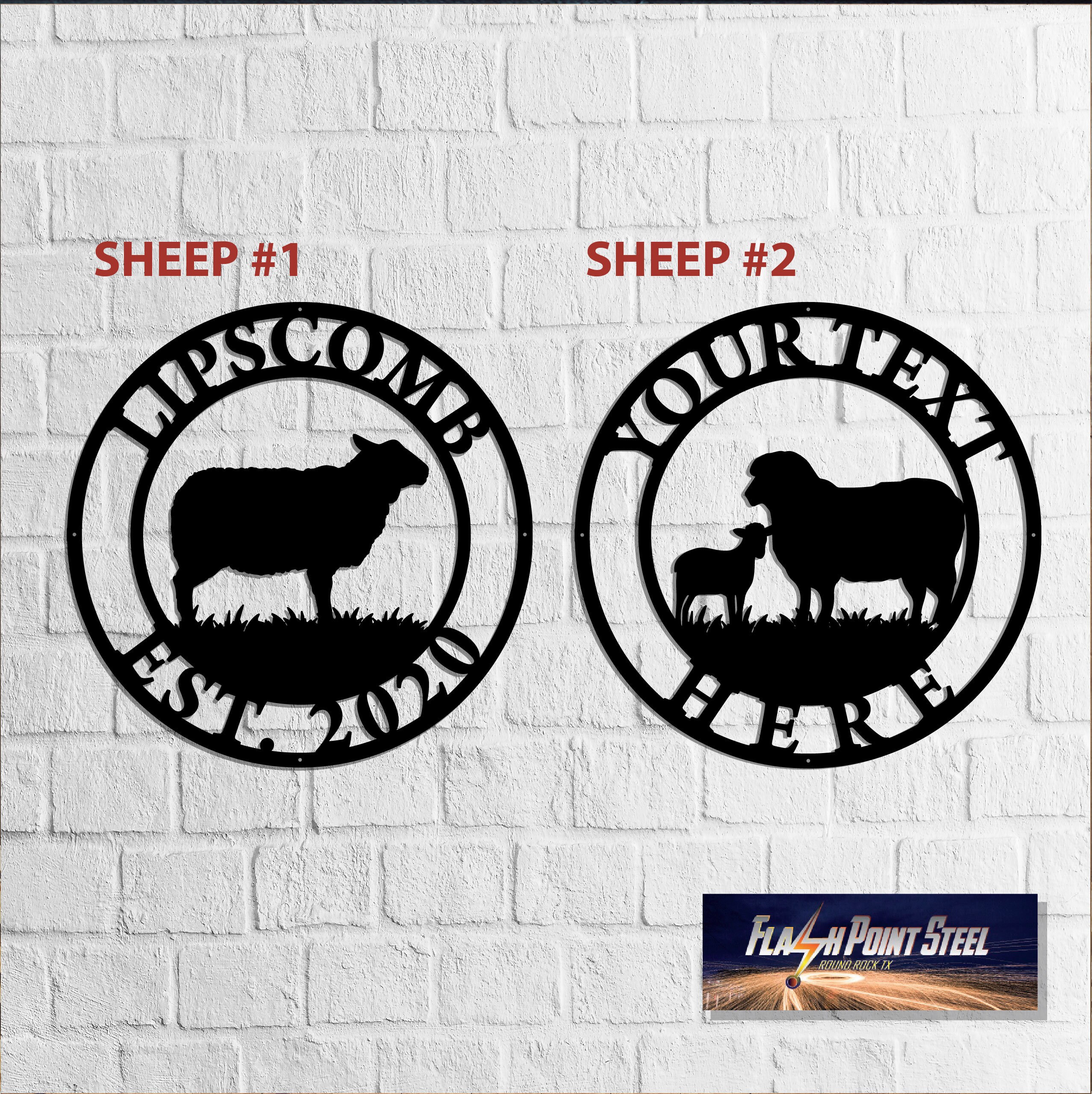 Sheep Metal Sign Custom sheep and lamb Farmer sign | Etsy