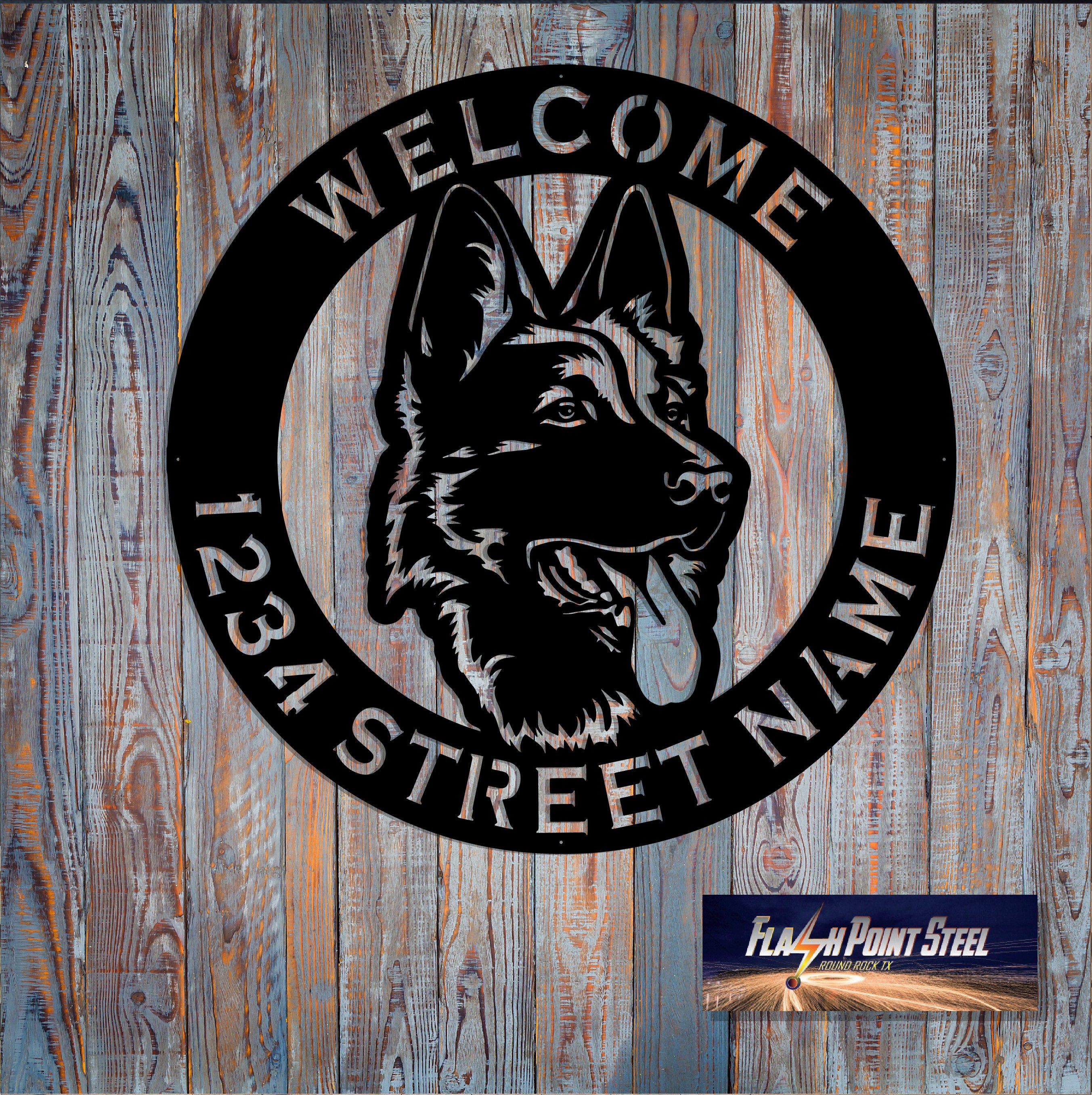 German Shepherd Sign Dog House Family Dog Entrance Sign - Etsy