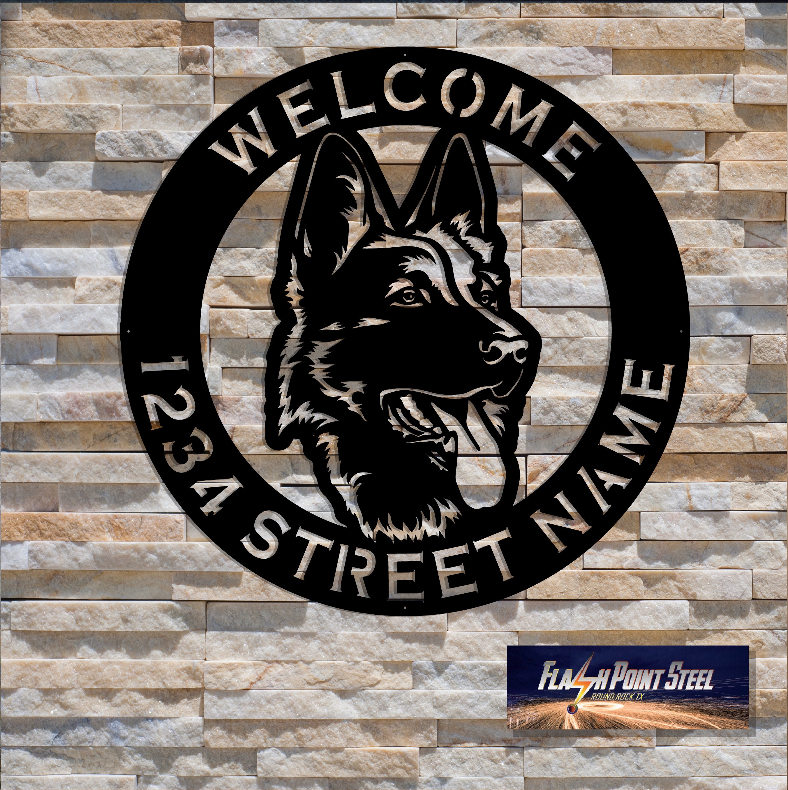 German Shepherd Sign Dog House Family Dog Entrance Sign - Etsy