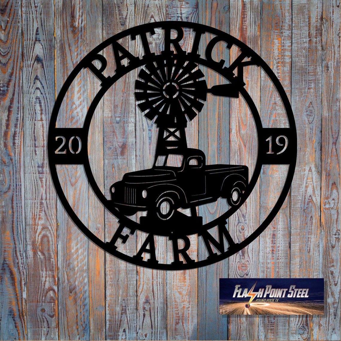 Personalized Farm Truck Windmill Sign Ranch Sign Farm Sign - Etsy