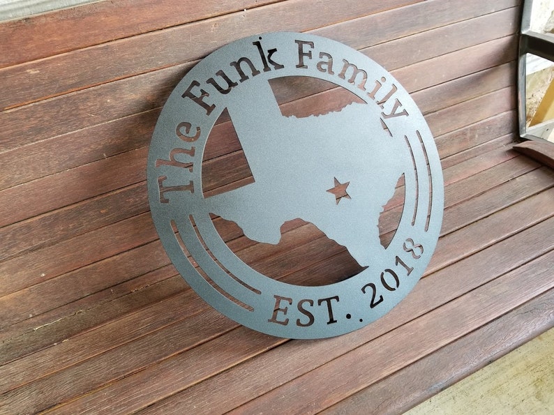 Texas Metal Art Personalized Texas Sign Rustic Sign Texas - Etsy