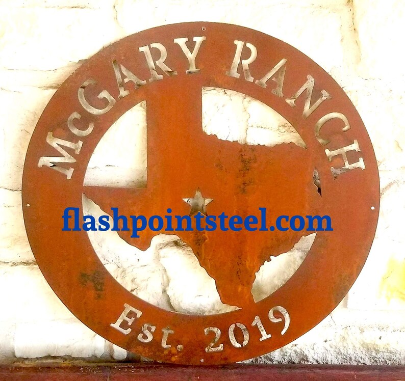 Texas Metal Art Personalized Texas Sign Rustic Sign Texas - Etsy