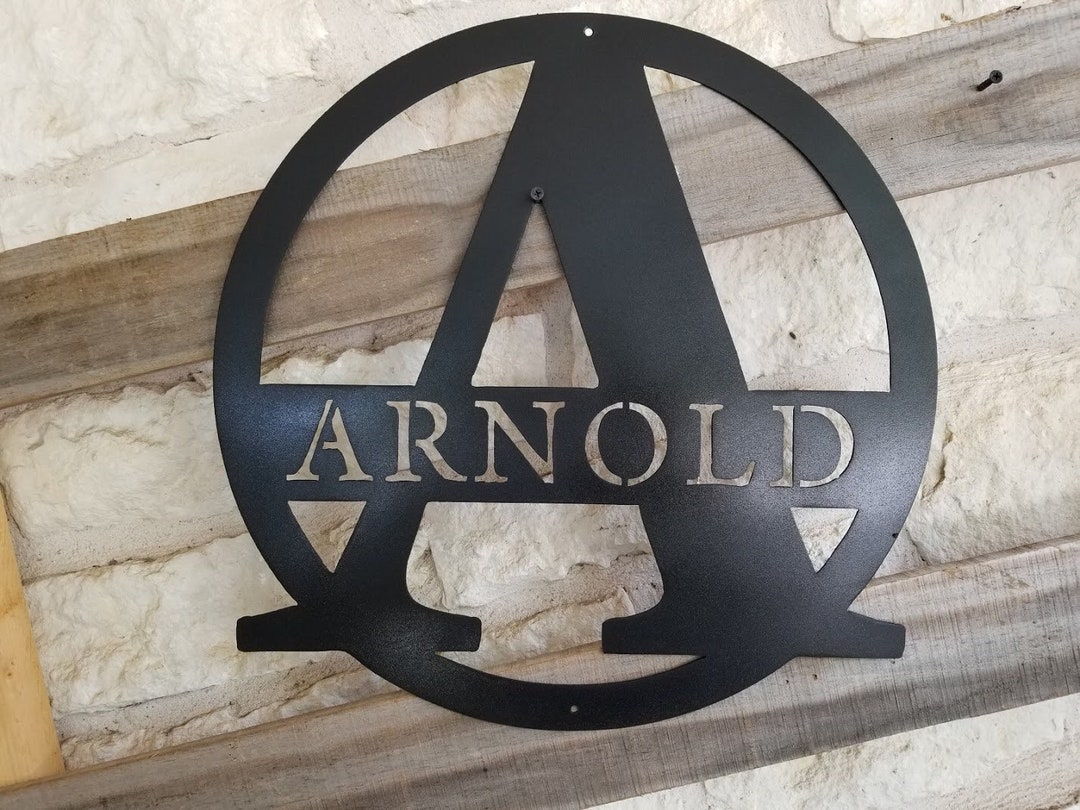 Monogram Sign, Family Monogram, Personalized Sign, Name, Wall Art ...