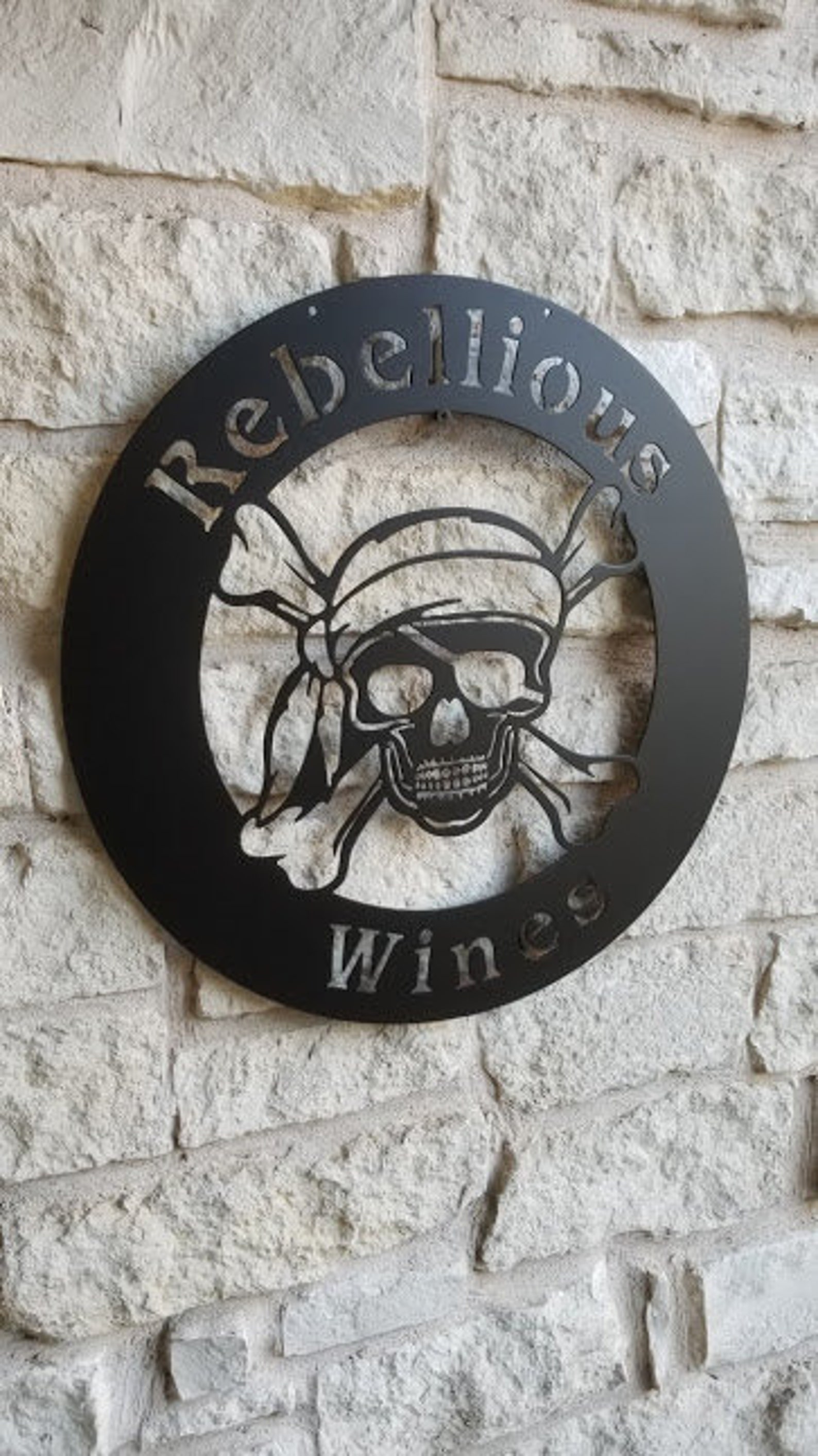 Pirate Skull Sign Crossbones Custom Name Steel Art Skull | Etsy