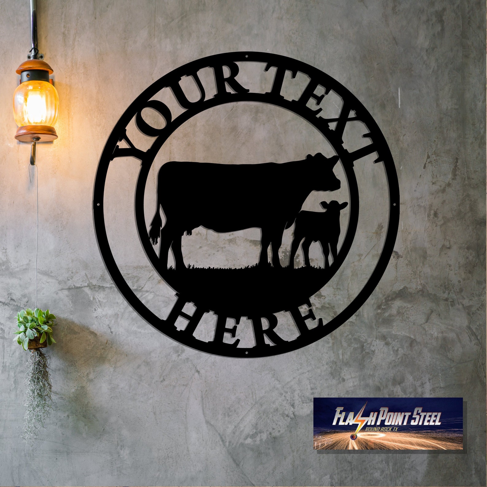 Cattle Metal Sign, Custom Cow/calf, Farmer Sign, Personalized ...