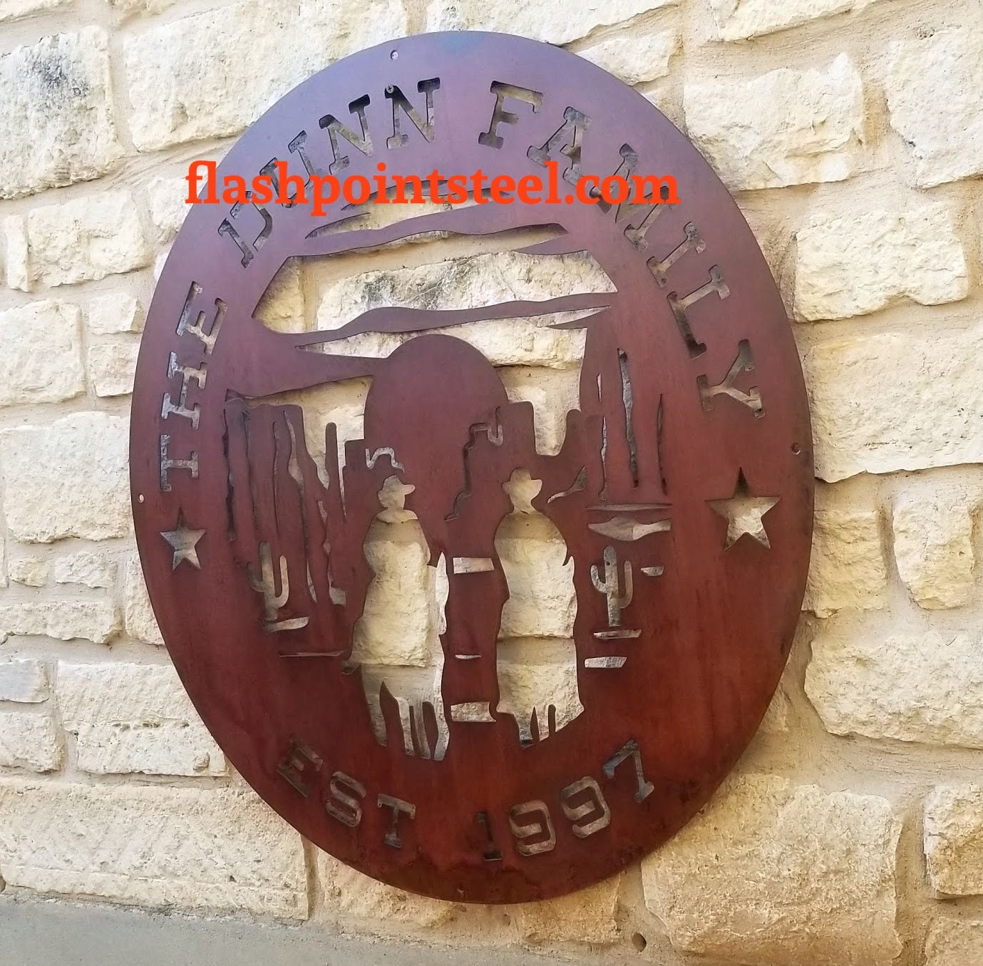Wild West Desert Sign Cowboy Sign Steel Art Family - Etsy