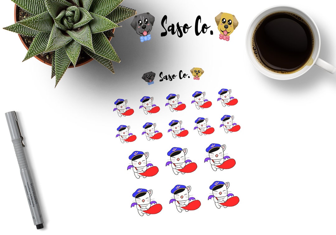 Happy Mail Moogle Mailman Character (final Fantasy Inspired) Planner ...