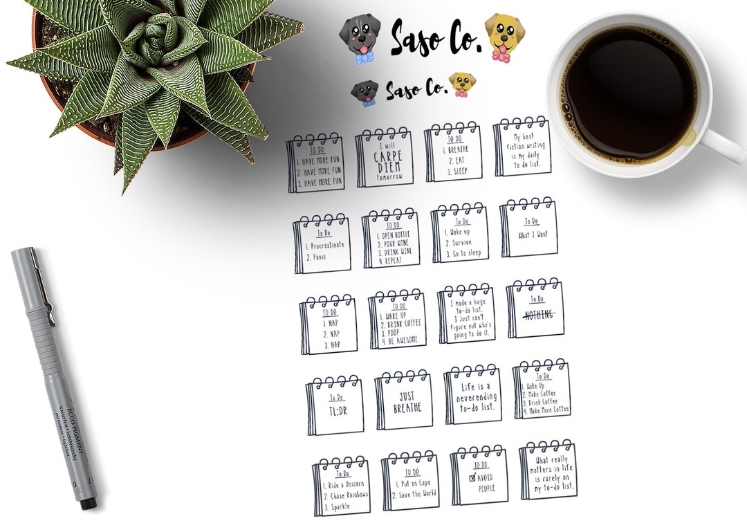 Alternative To-do List Decorative Planner Stickers - Etsy