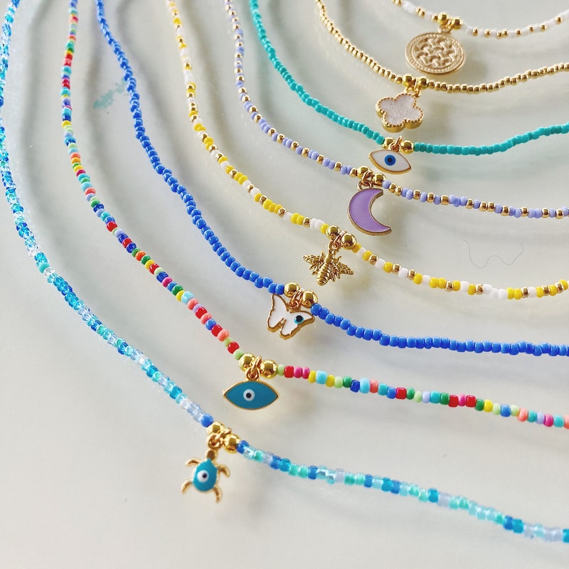 Seed Bead Necklace - Etsy
