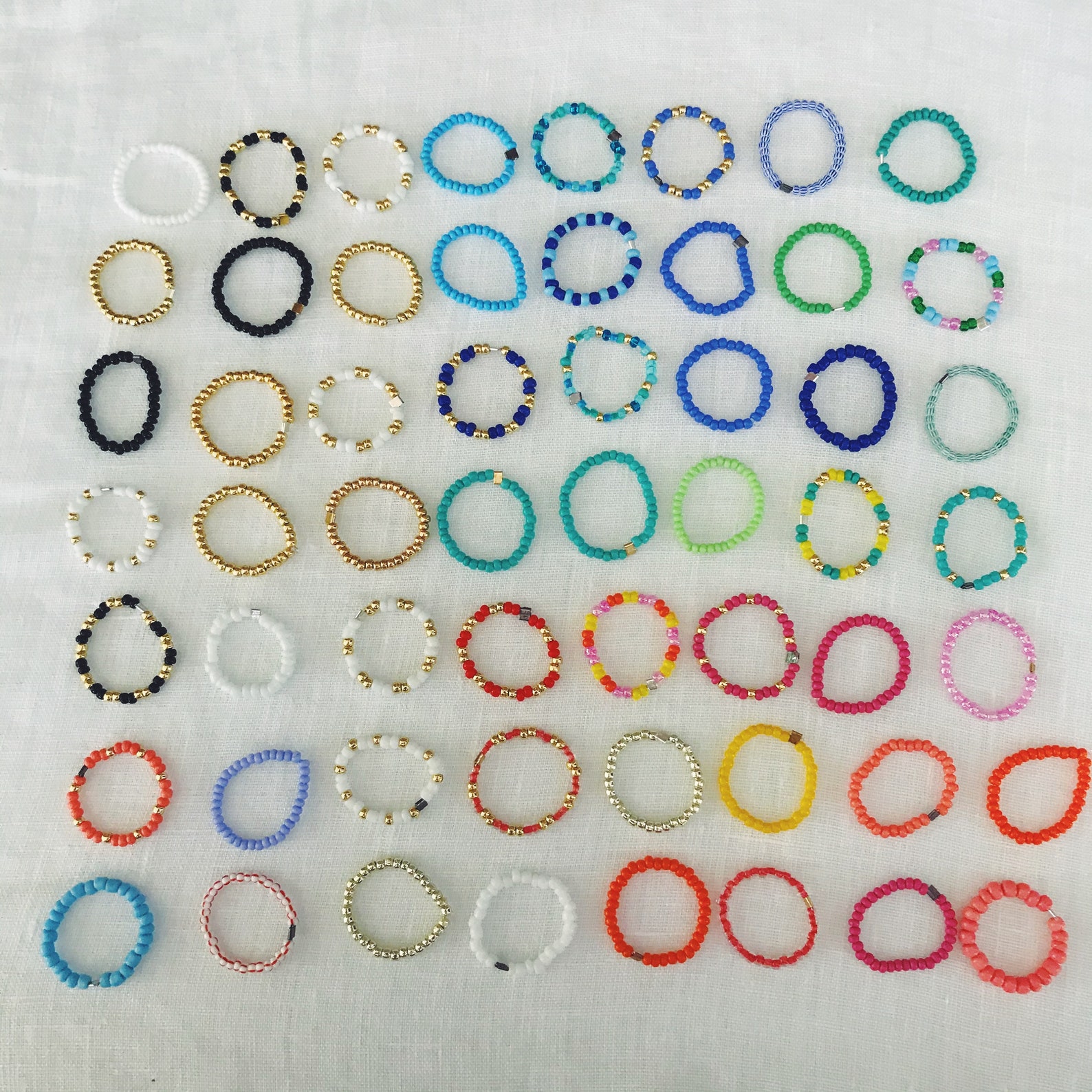 Custom Bead Ring Single Seed Bead Ring Seed Bead Ring - Etsy