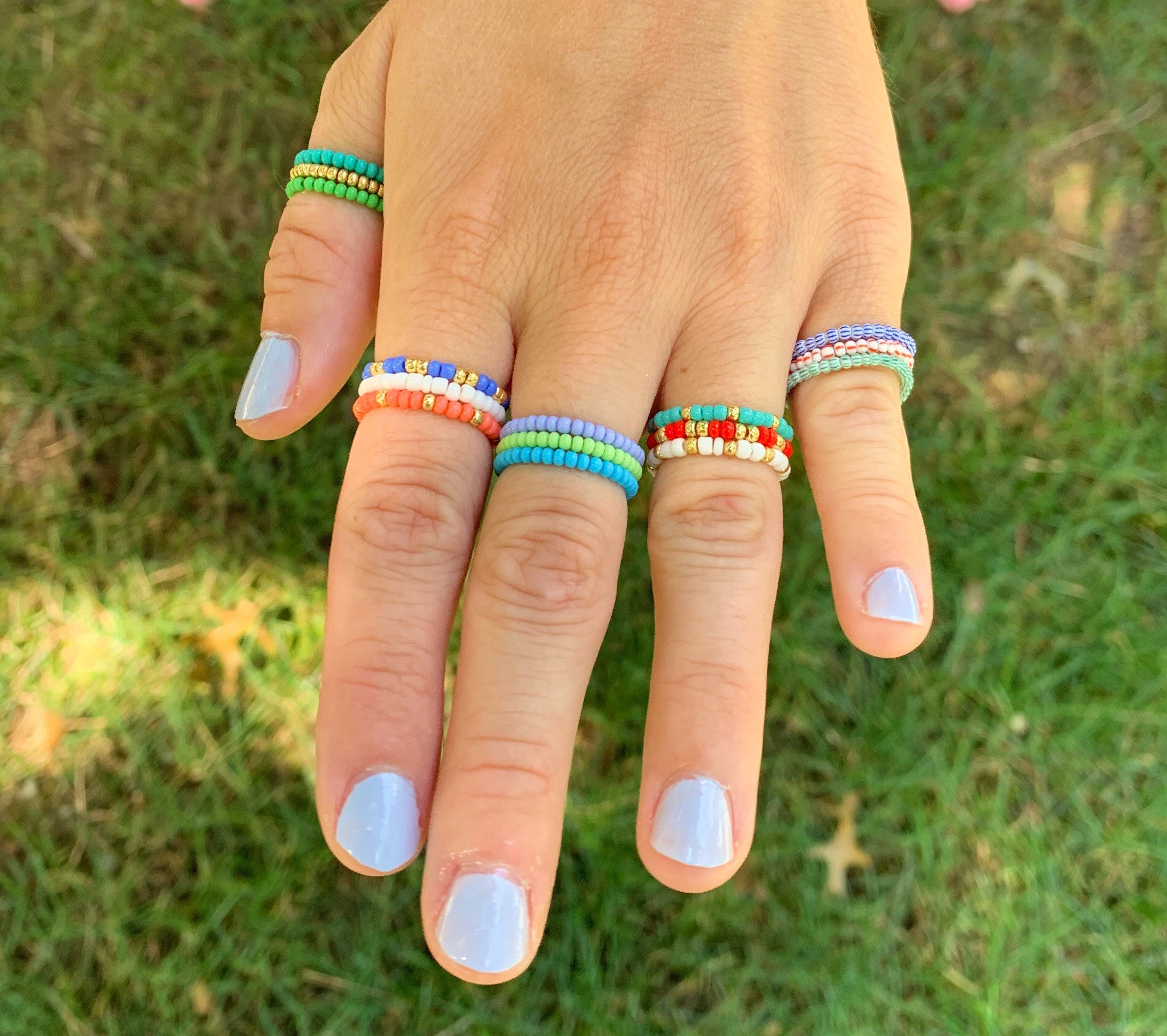 Custom Seed Bead Ring Seed Bead Ring Seed Bead Ring Dainty | Etsy Custom Seed Bead Ring Seed Bead Ring Seed Bead Ring Dainty | Etsy