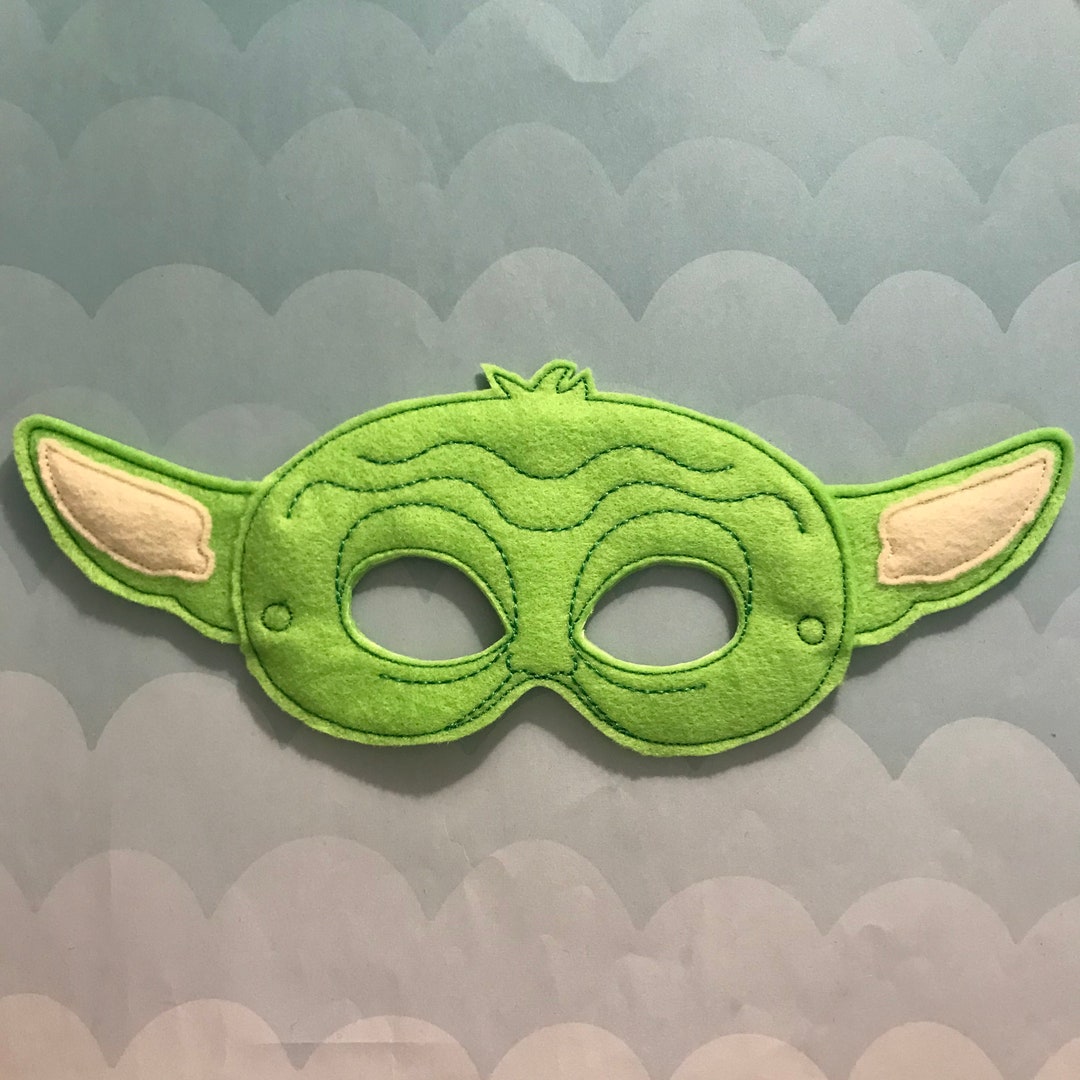 Space Baby Green Alien Felt Mask - Etsy