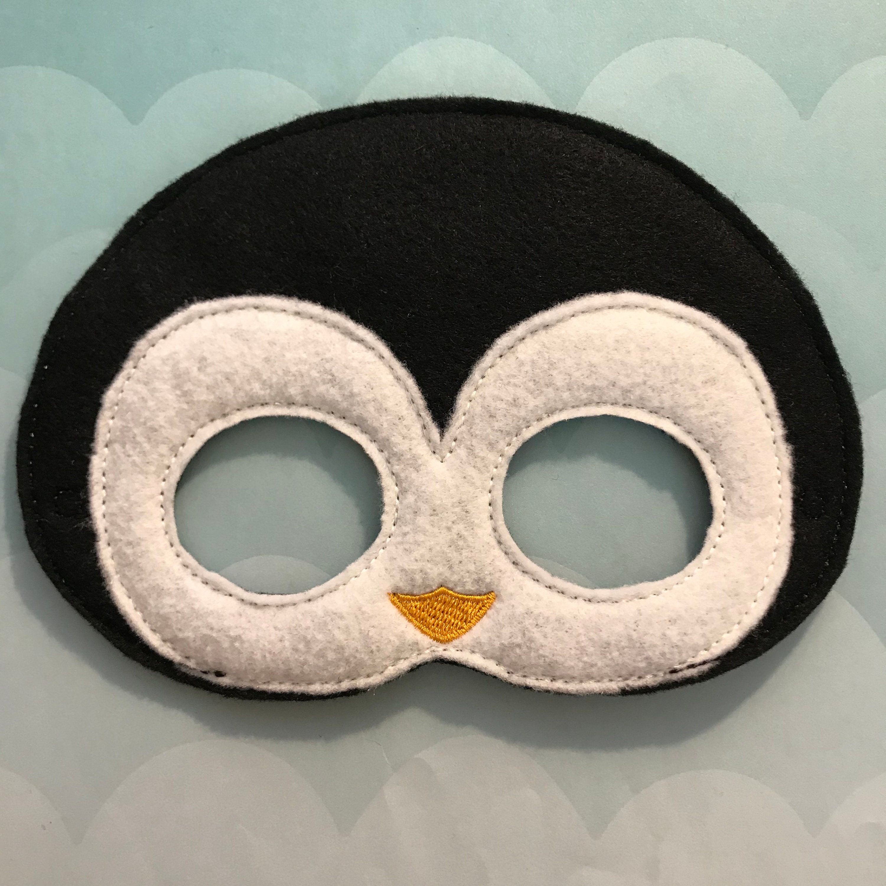 Penguin Felt Mask - Etsy