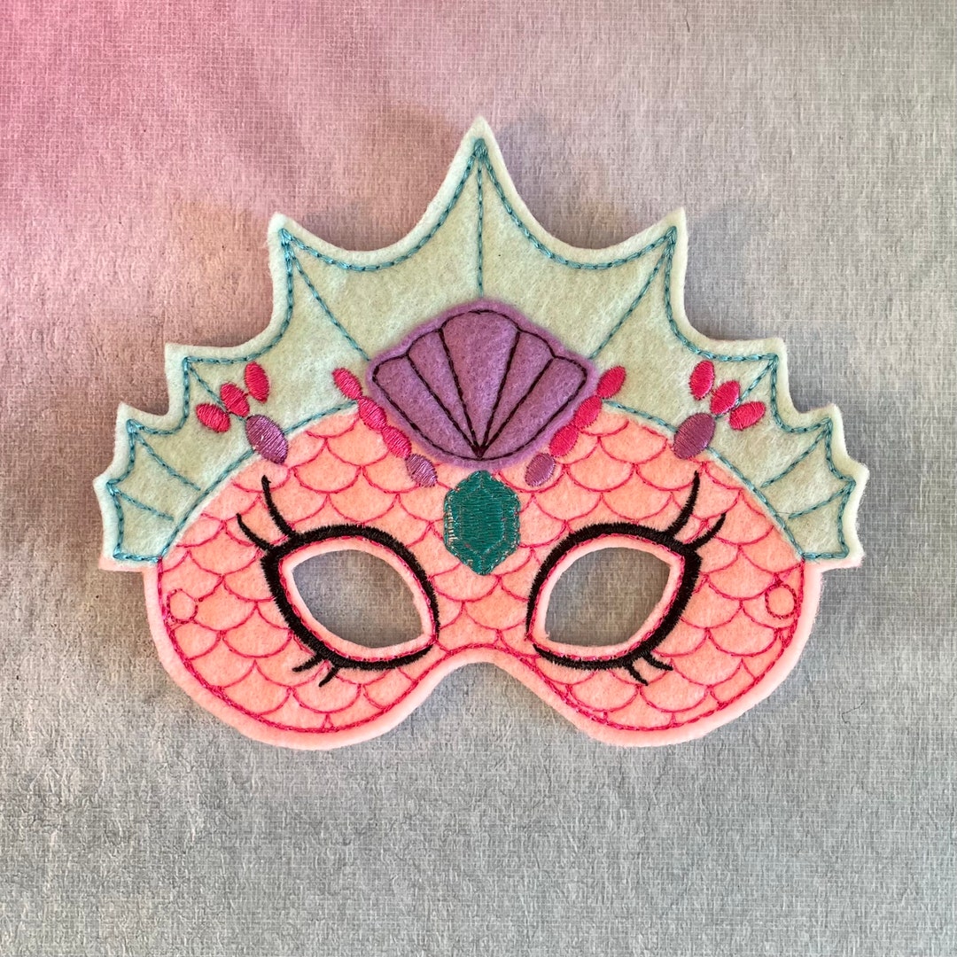 Mermaid Mask Mermaid Costume Mermaid Felt Mask - Etsy