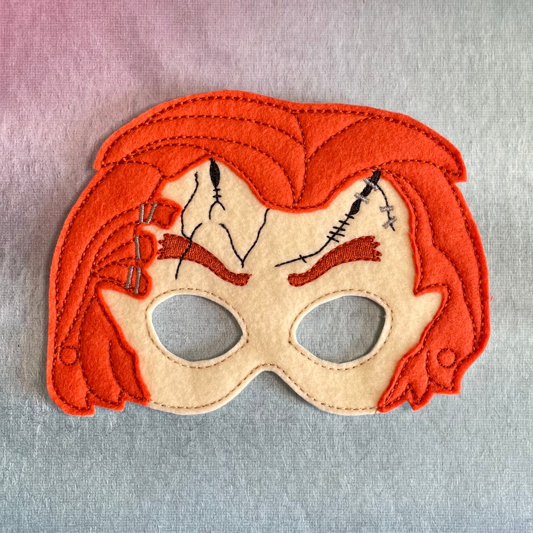 Scary Doll Costume Scary Doll Mask Felt Mask Party Favor - Etsy