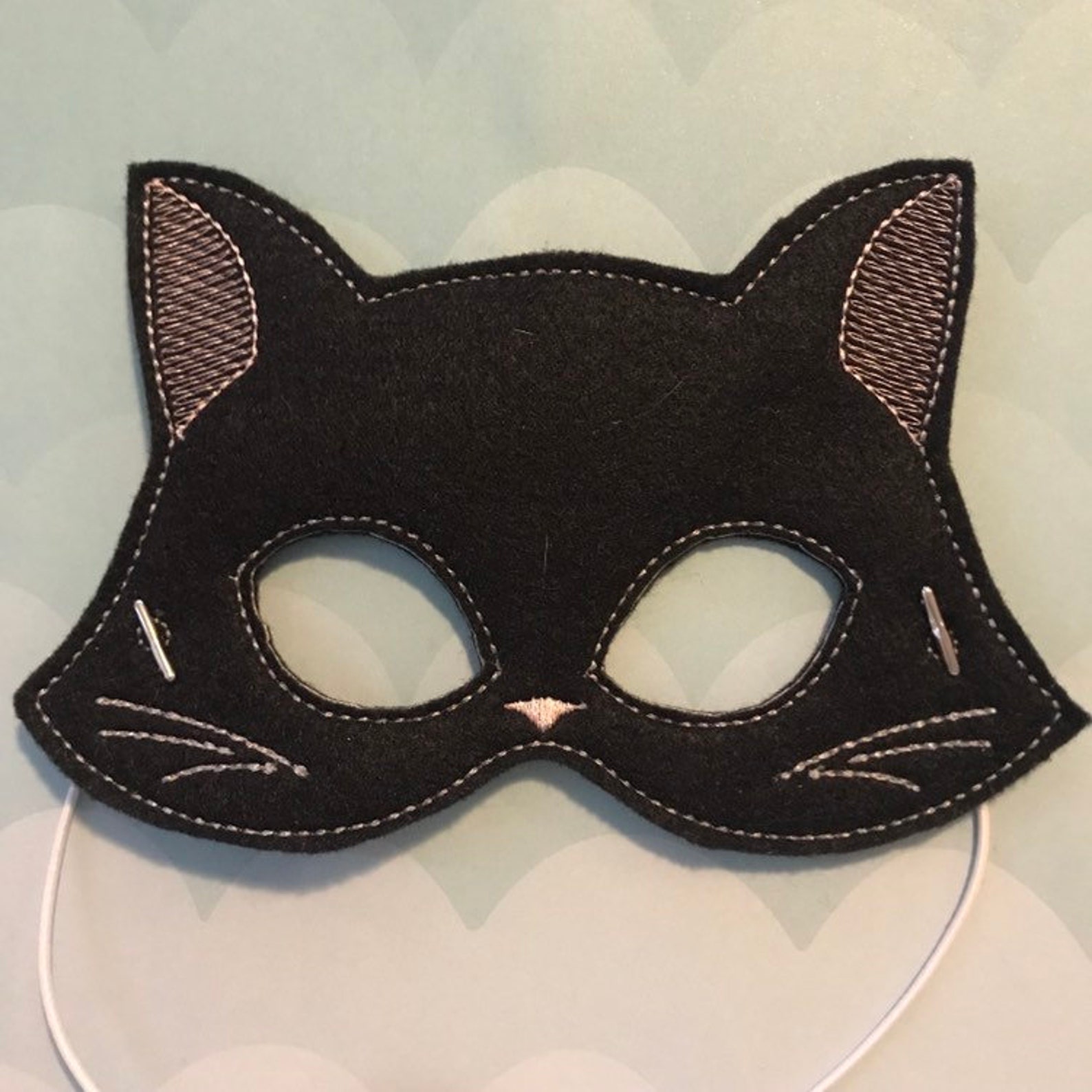 Black Cat Felt Mask - Etsy