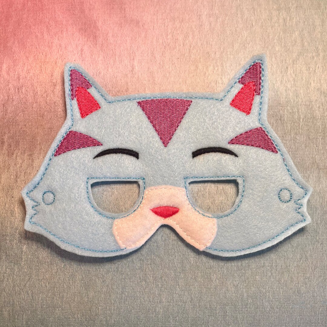 Playhouse Sneaky Cat Felt Mask - Etsy