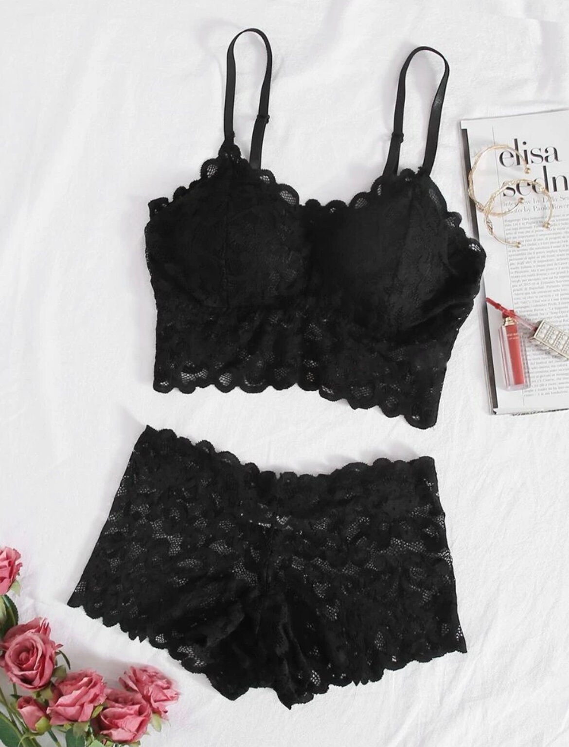 Adjustable Strap Lace Sexy Underwear Lingerie Set Modern - Etsy