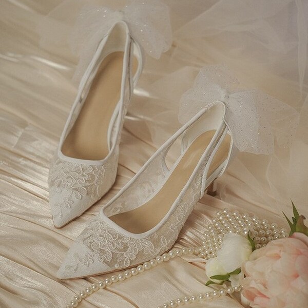 Silver Wedding Shoes - Etsy