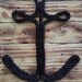 Rope Anchor-anchor-nautical Decor-nautical Art-rustic Decor-distressed ...