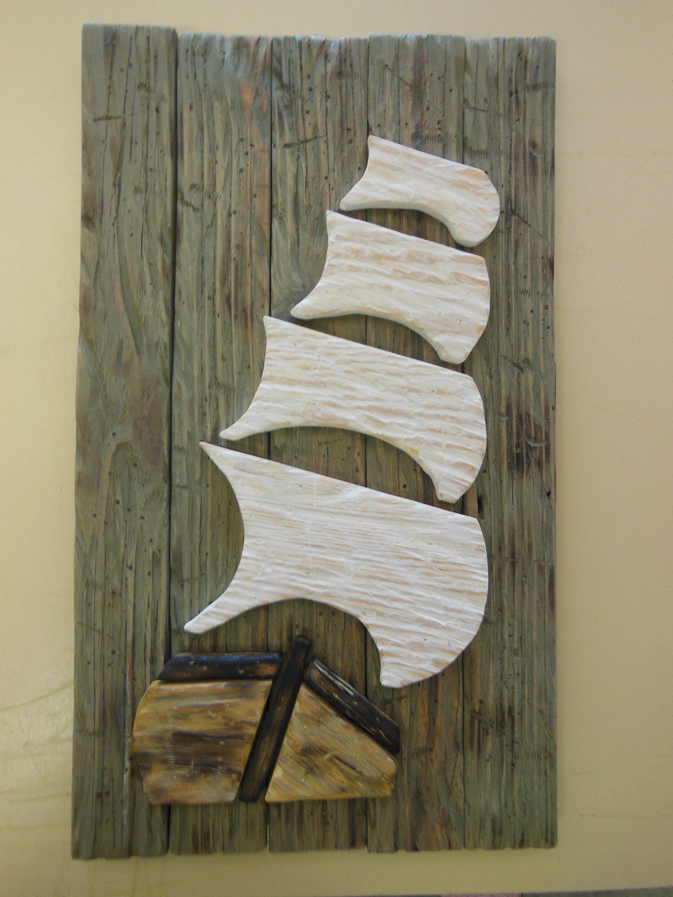 Wood Pirate Ship-pirate Ship-distressed Wood Pirate Ship-nautical Decor ...