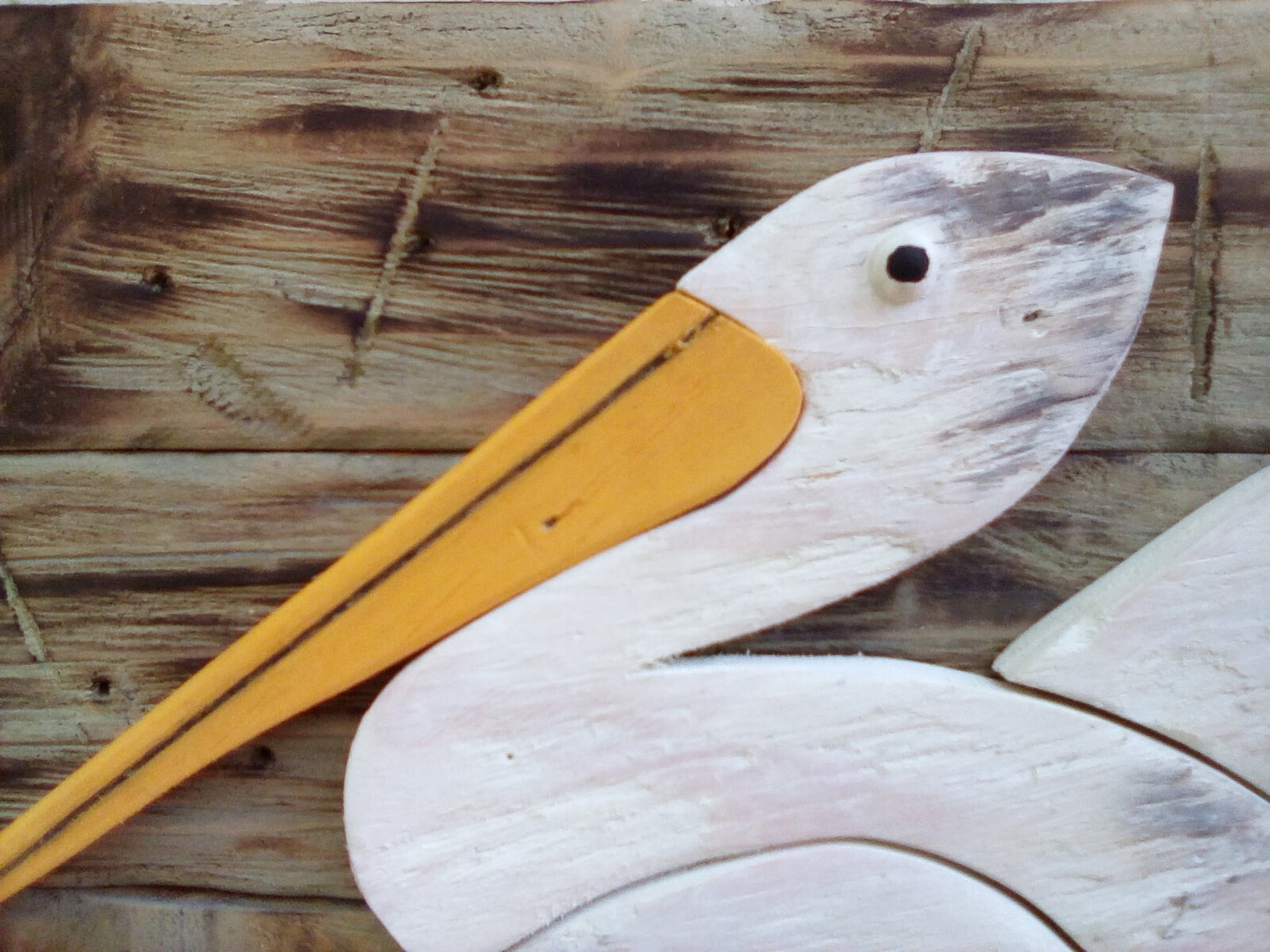 Wood Pelican-pelican-distressed Wood Pelican-nautical - Etsy