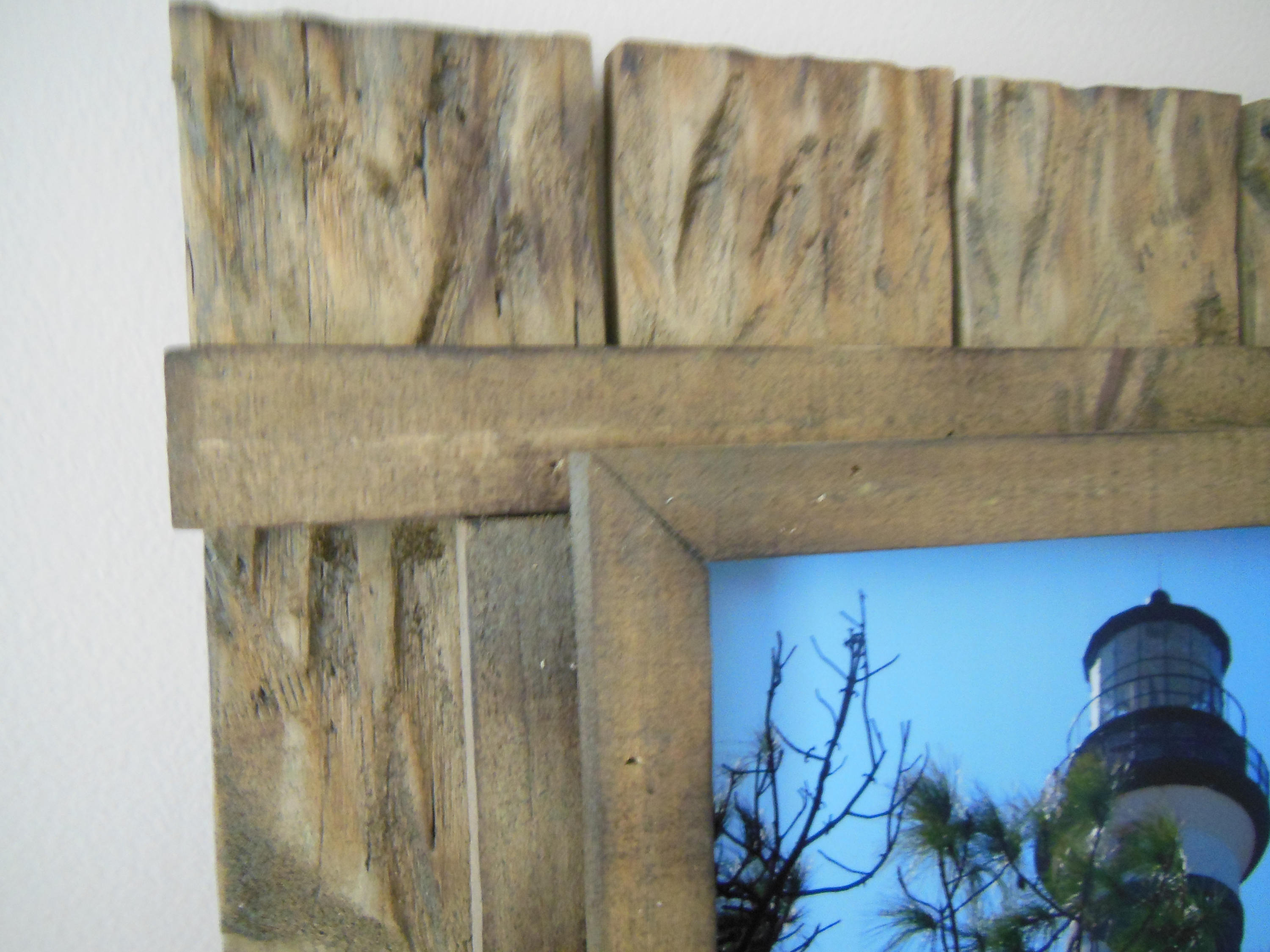 Rustic Wood Frame-barn Wood Frame-weathered Wood Frame-distressed Wood ...