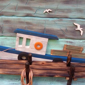 Lobster Boat-fishing Boat-wood Boat-docked Boat Art-nautical Decor ...