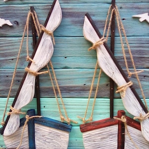 Docked Boat-boat-distressed Wood Boat-old Boat Art-nautical Decor ...