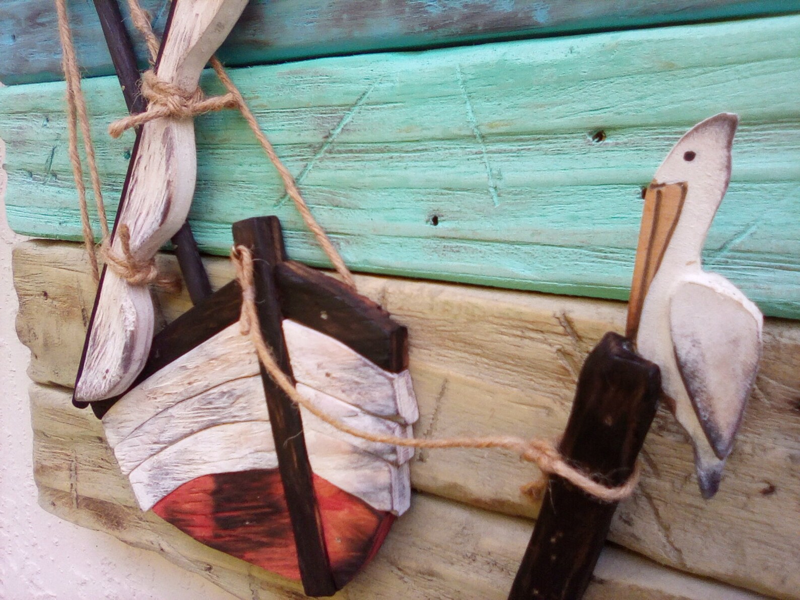 Beached Boat-sailboat-distressed Wood Boat-nautical Decor-nautical Art ...