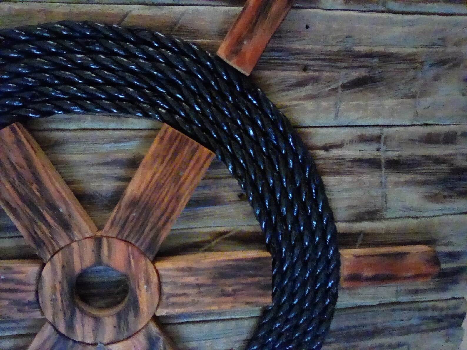 Ship Wheel-rope Ship Wheel-nautical Decor-nautical Art-rustic Decor ...