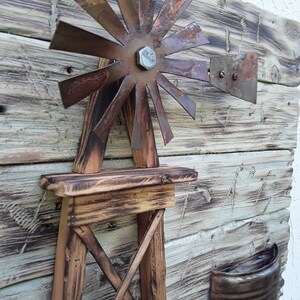 Windmill-rustic Windmill-windmill Wall Art-windmill Decor-country ...