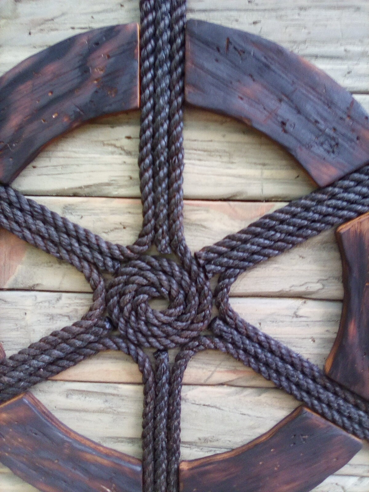 Ship Wheel-rope Ship Wheel-nautical Decor-nautical Art-rustic - Etsy