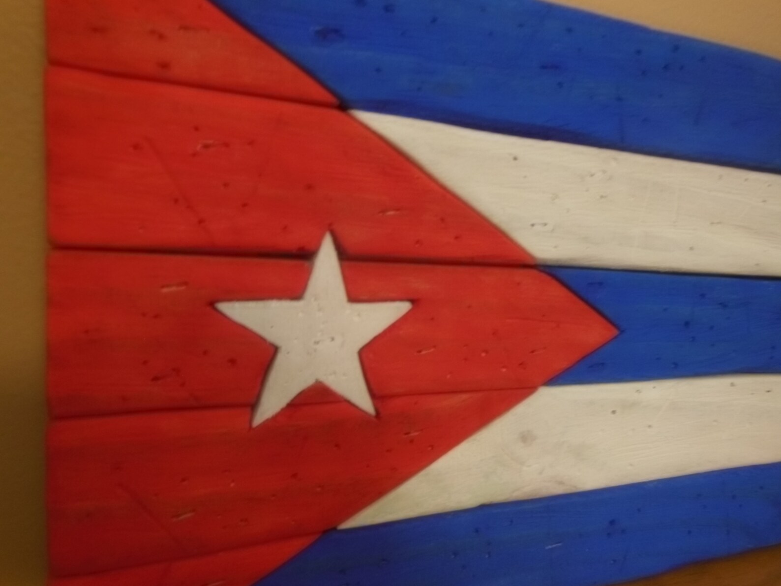 Cuban Flag-cuban Art-cuban Decoration-cuban Gift-wood Flag-wood Art ...