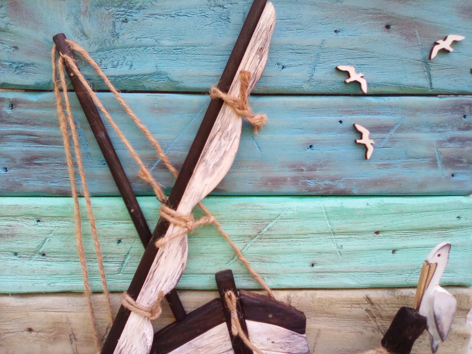 Beached Boat-sailboat-distressed Wood Boat-nautical Decor-nautical Art ...