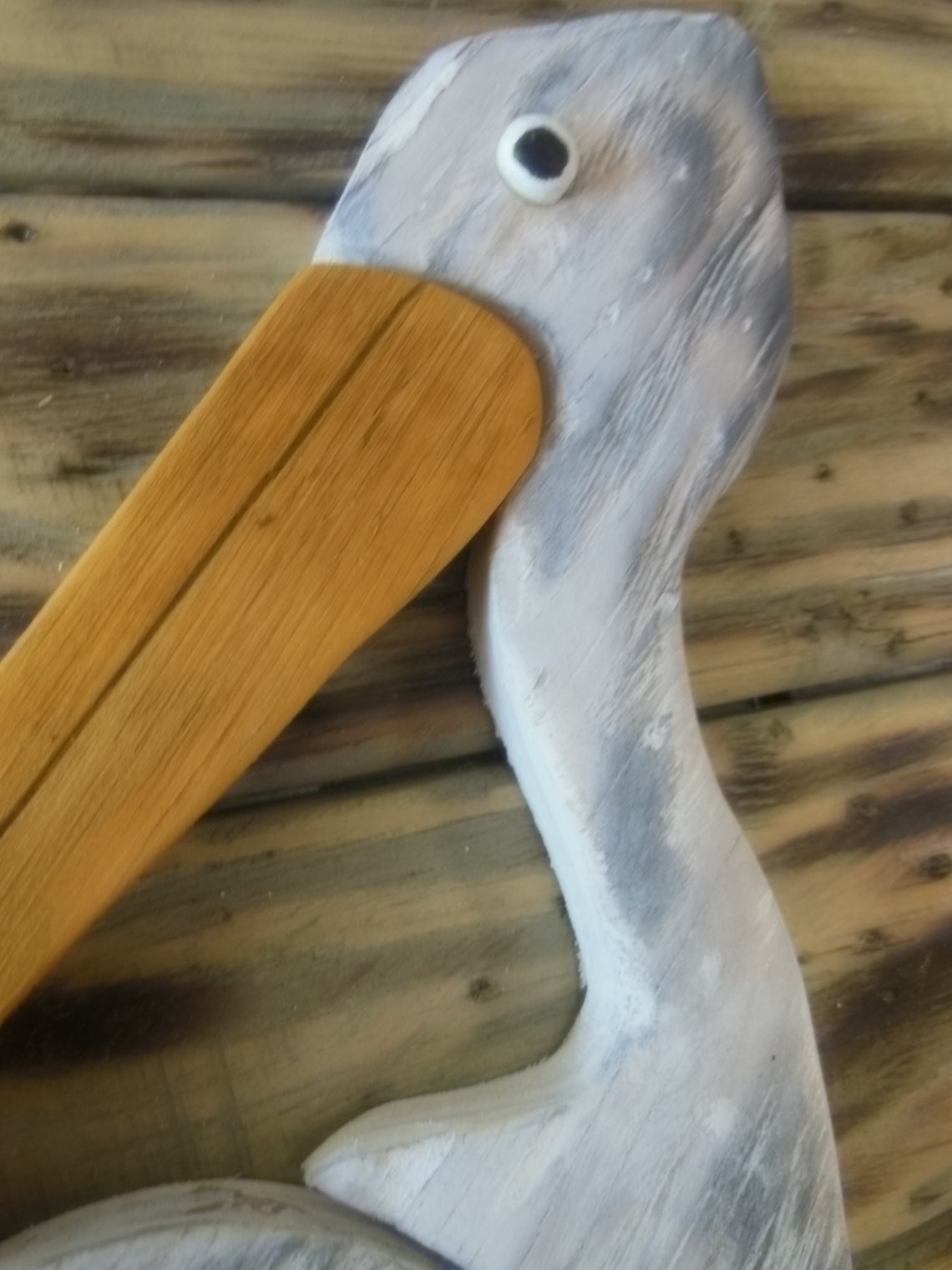 Wood Pelican-pelican-distressed Wood Pelican-nautical Decor-nautical ...