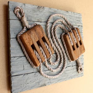 Wood Block and Tackle-block and Tackle-nautical Decor-nautical | Etsy