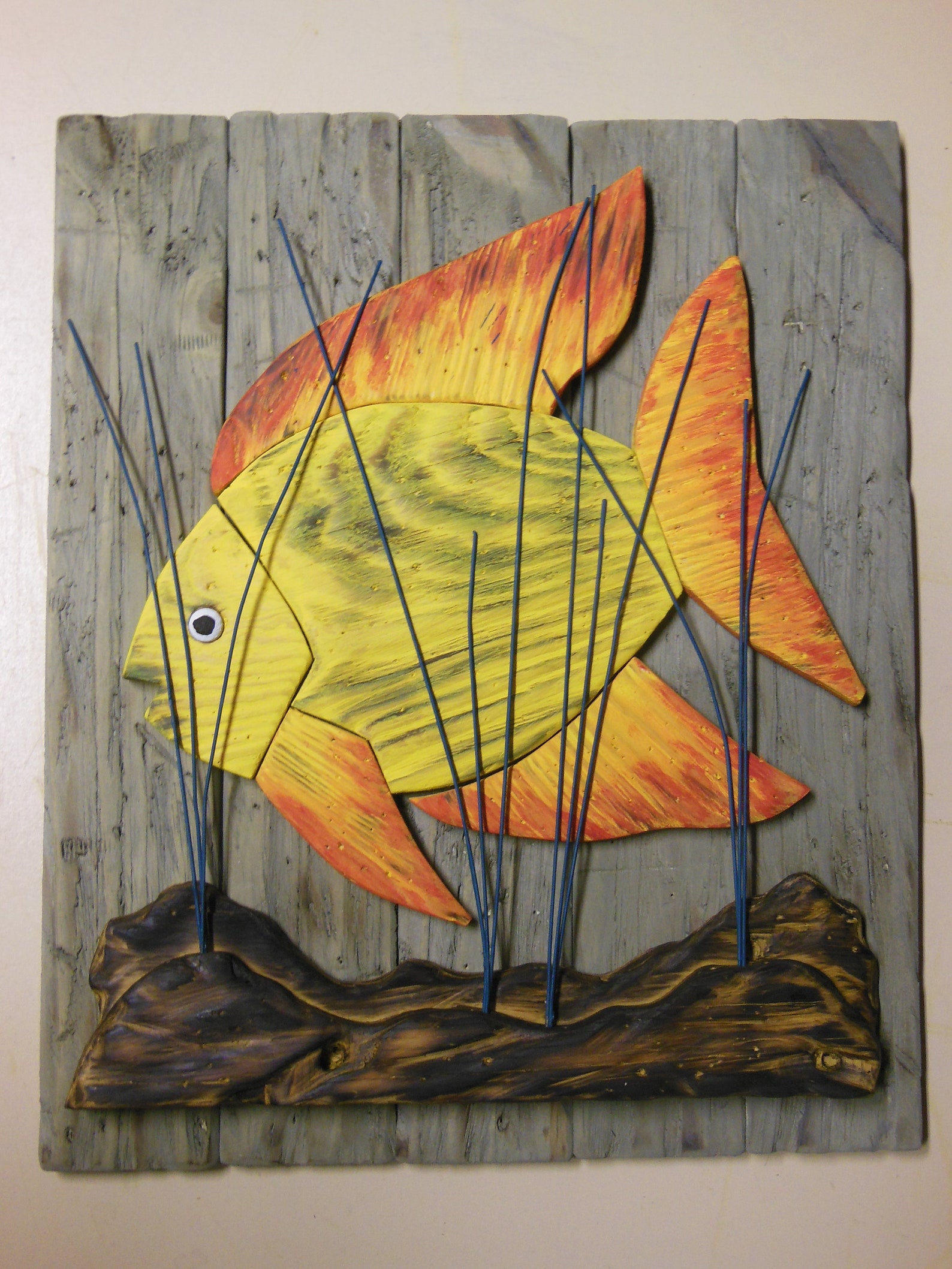 Fish-wood Fish-tropical Fish-fish Decor-fish Art-nautical - Etsy