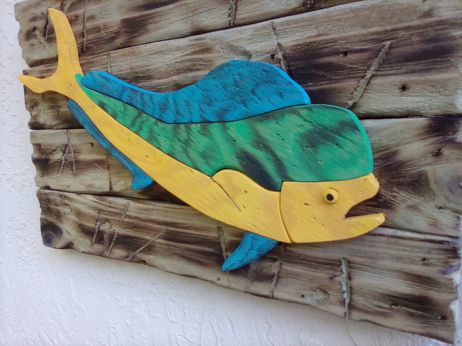 Mahi-dolphin Fish-wood Mahi-mahi Art-mahi Decor-nautical Decor-nautical ...