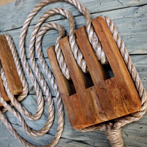 Wood Block and Tackle-block and Tackle-nautical Decor-nautical | Etsy