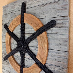Ship Wheel-Rope Ship Wheel-Nautical Decor-Nautical Art-Rustic | Etsy