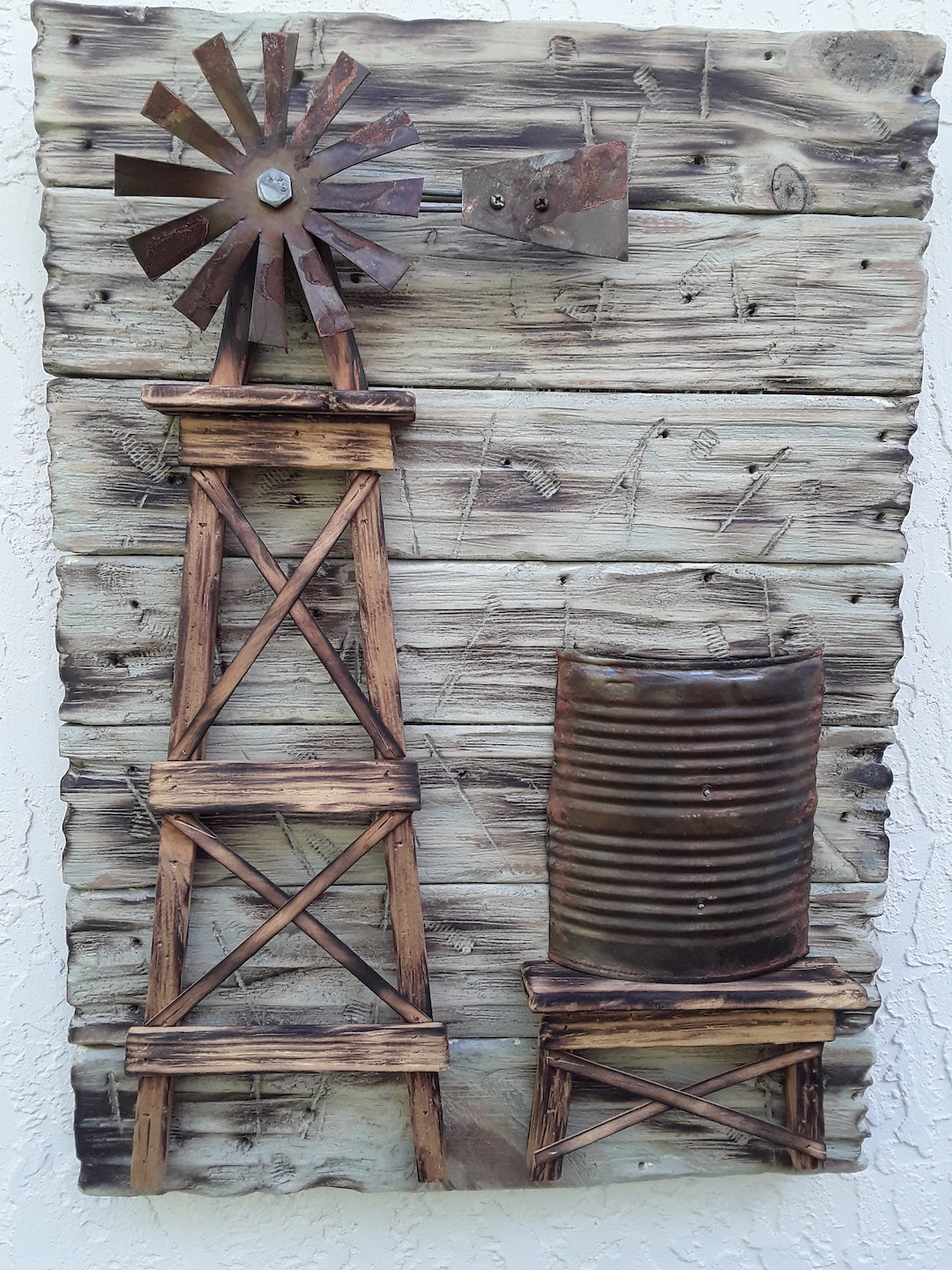 Windmill-rustic Windmill-windmill Wall Art-windmill Decor-country ...