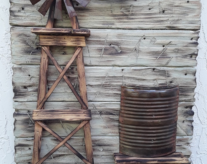 Windmill/ Farmhouse Windmill/ Wall Decor/ Barn Decor/ Rustic Windmill ...