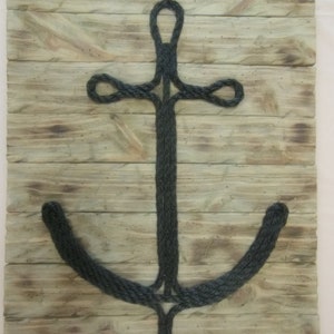Rope Anchor-anchor-nautical Decor-nautical Art-rustic | Etsy