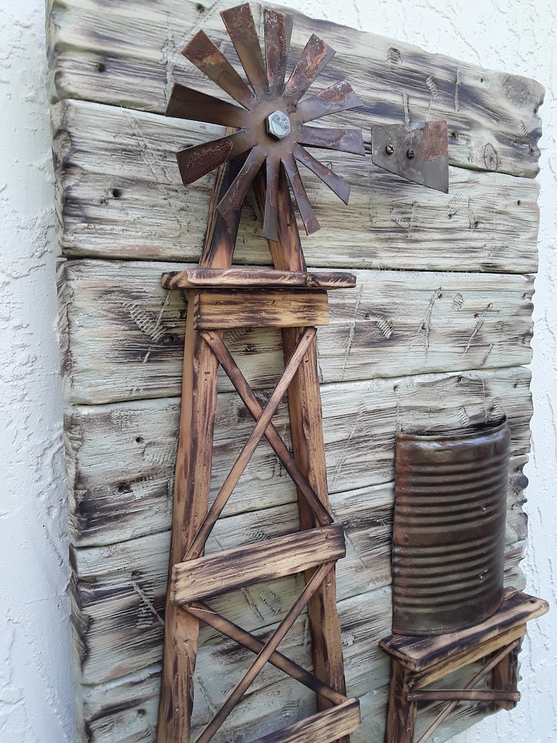 Windmill-rustic Windmill-windmill Wall Art-windmill Decor-country ...