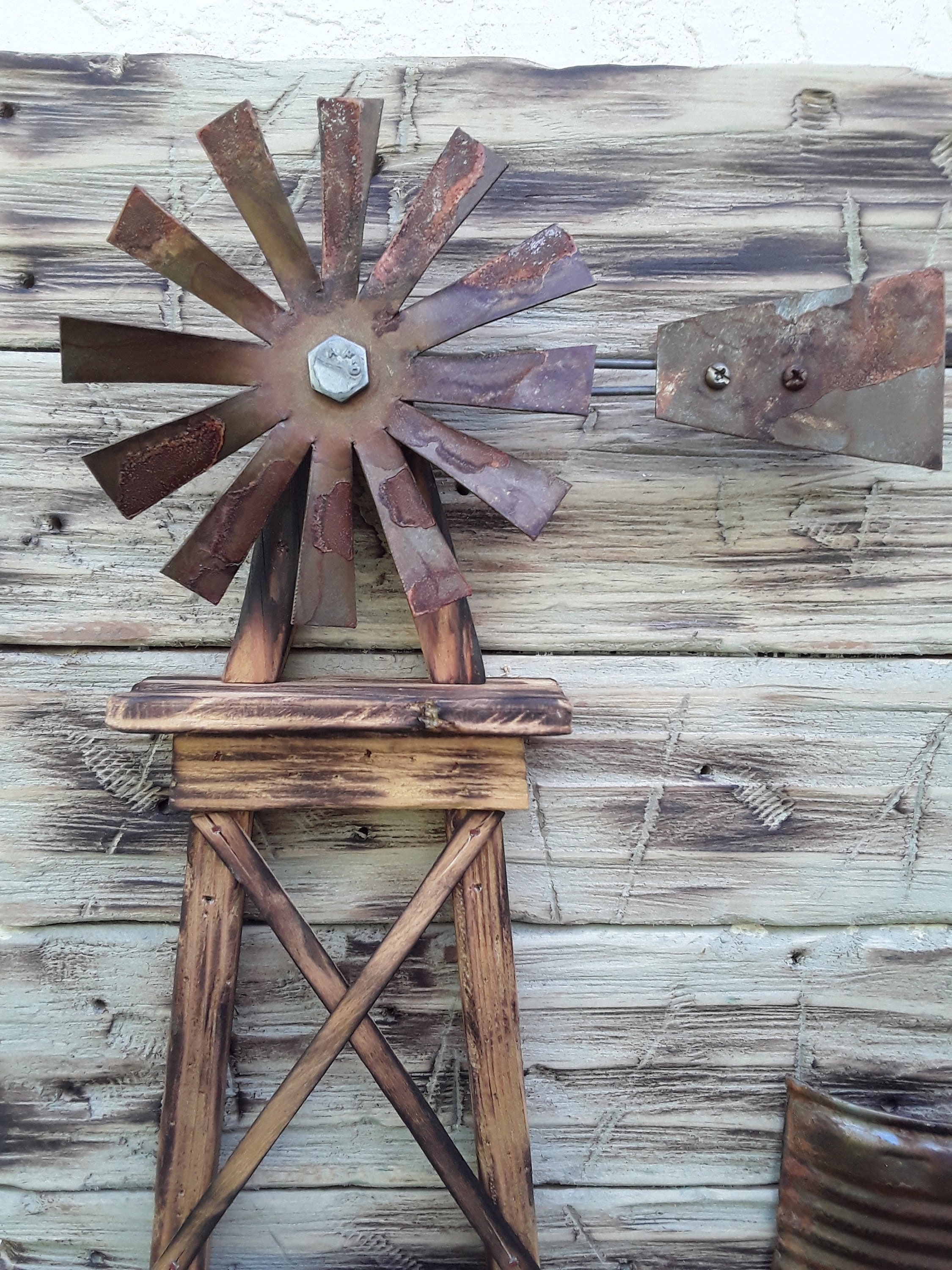 Windmill-rustic Windmill-windmill Wall Art-windmill Decor-country ...