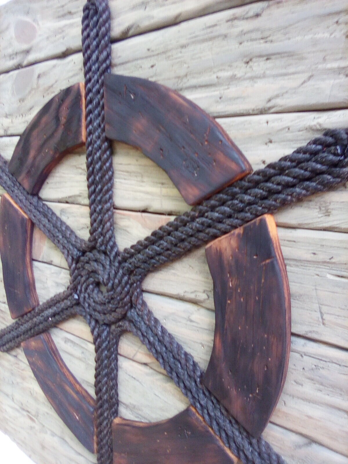 Ship Wheel-rope Ship Wheel-nautical Decor-nautical Art-rustic - Etsy