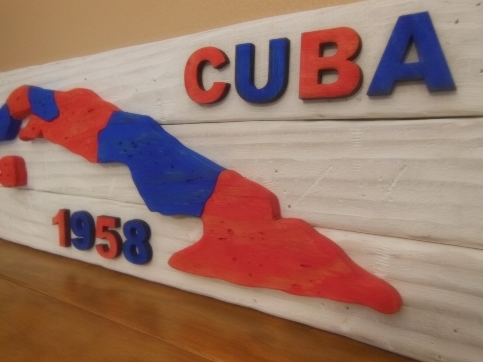 Cuban Art-cuban Map-cuban Decoration-cuba Gift-cuba-wood Map-wood Art ...