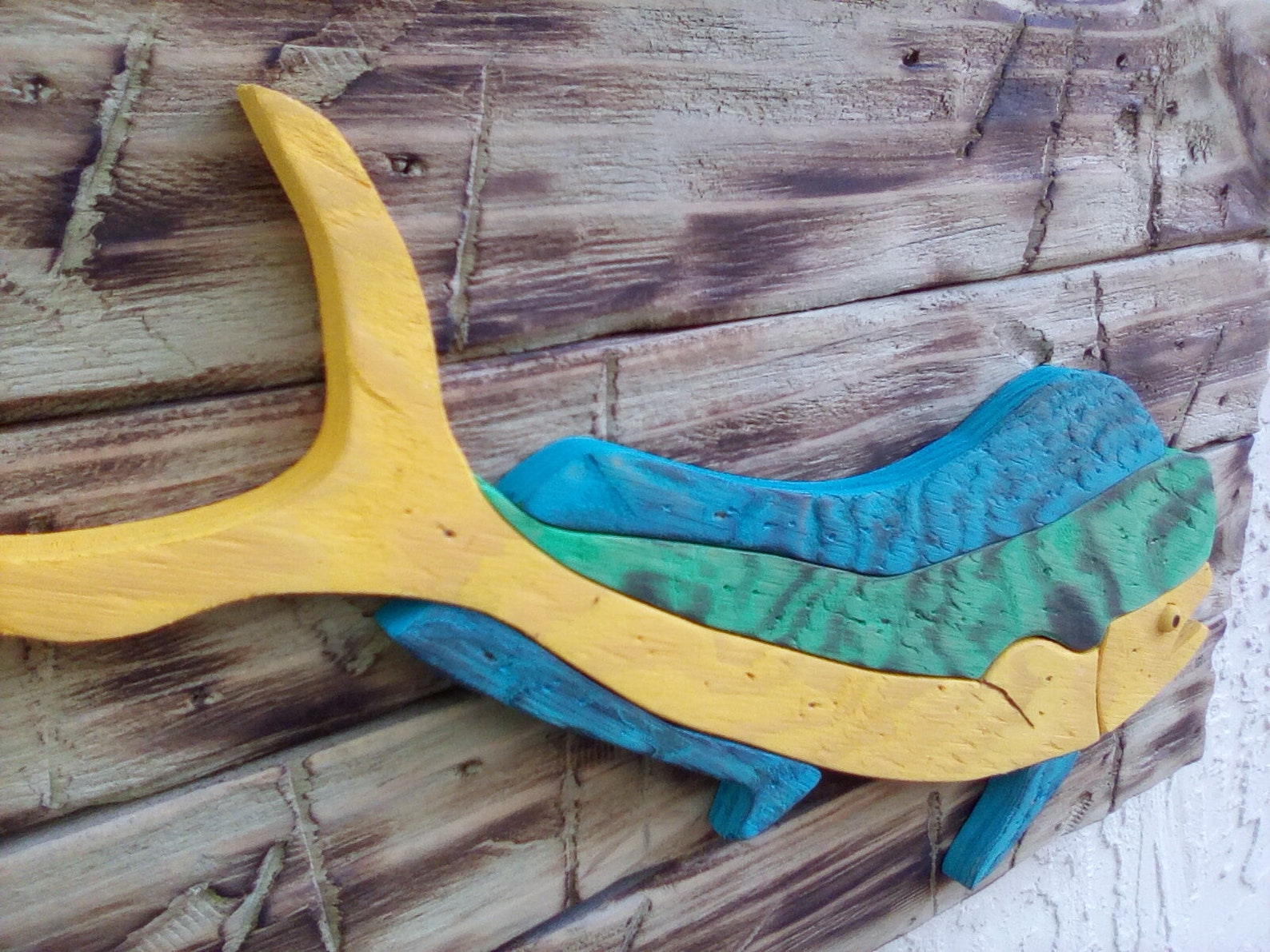 Mahi-dolphin Fish-wood Mahi-mahi Art-mahi Decor-nautical Decor-nautical ...