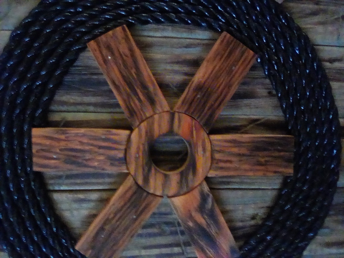 Ship Wheel-rope Ship Wheel-nautical Decor-nautical Art-rustic Decor ...